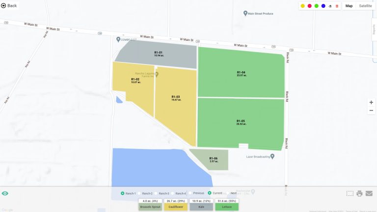 Quick View of Currently Planted Crop Acreages on Your Farm | AgNote