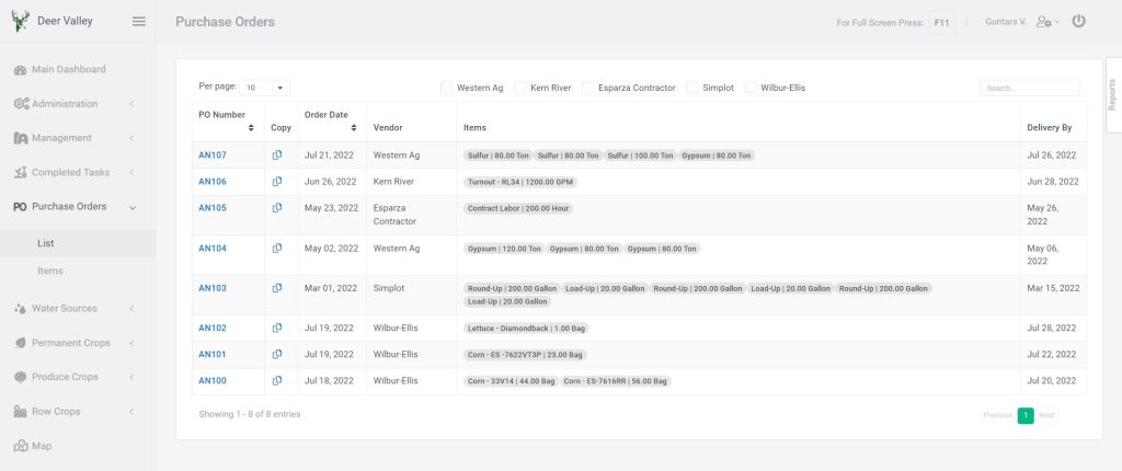Purchase Order Creation on the Farm Is Super Simple! | AgNote